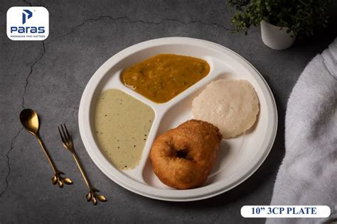 10 3cp Round Disposable Plate At Rs 5piece Bagasse Plates And Bowls