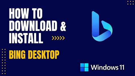 How To Download And Install Bing Desktop For Windows Youtube