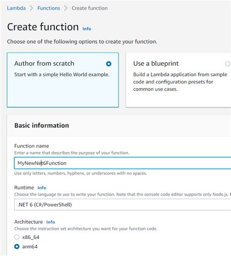 Publish A C Function To Aws Lambda Using Net Core 31 Or Net 6