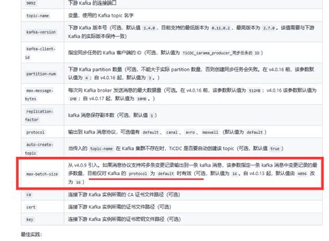 Ticdc同步到kafka配置问题 Tidb 的问答社区