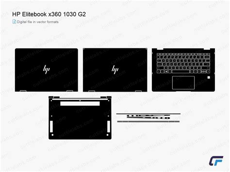 Hp Elitebook X G Cut File Template Cutfilelabs