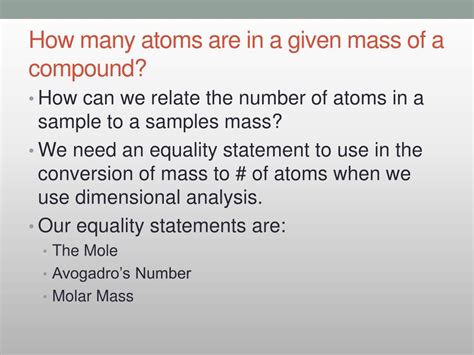 PPT 3 3 Counting Atoms PowerPoint Presentation Free Download ID 3234212