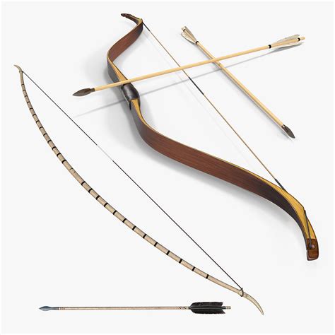 Wooden Bows Collection 3d Model 46 3ds C4d Fbx Ma Obj Max Free3d