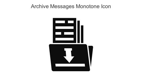archive messages monotone icon in powerpoint pptx png and editable eps