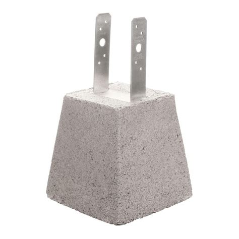 29 Lb Cinder Block Pier With Z Max Strap 098063 The Home Depot