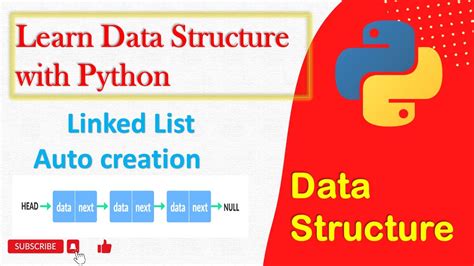 Learn Data Structure In Python Linked List Creation In Python Youtube