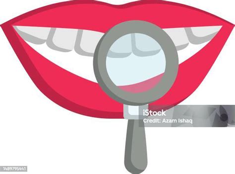 앞면 상부 골절 또는 금이 간 치아 벡터 컬러 아이콘 디자인 치과 기호 의료 기호 치과 기구 스톡 일러스트레이션 치아 검사 개념