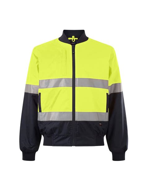 King Gee Hi Vis Reflective Bomber Jacket The Colour Cartel