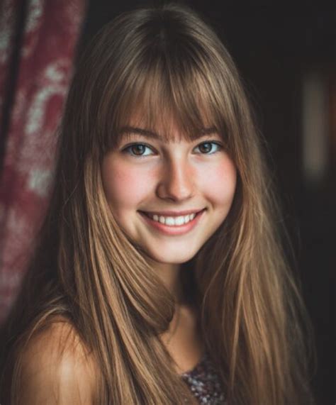 Straight Long Hair For 15 Year Old Girls With Brown Hair And Full Bangs