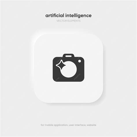 Premium Vector Generate Ai Button Symbol Artificial Intelligence Sign