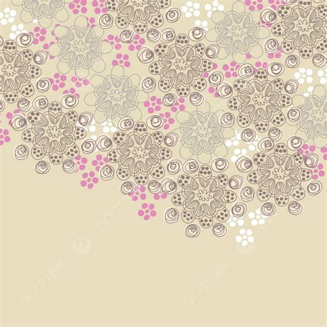 Brown And Pink Floral Design Curls Design Light Vector Curls Design Light Png And Vector With