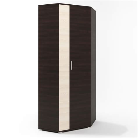 Шафа кутова Бриз ШКУ 14 Венге темна дуб молочний 80х80х210 см Еверест ціна 4909 ₴ купити на