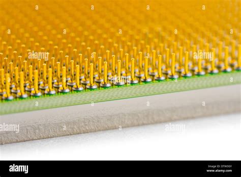 Macro Of Computer Processor Stock Photo Alamy