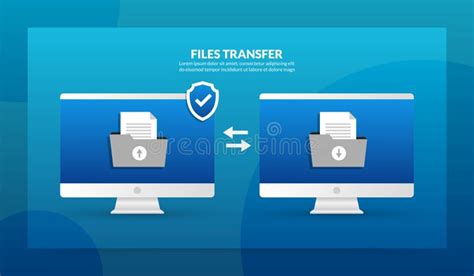 Files Transfer Between Desktop And Desktop Security Data Transmission