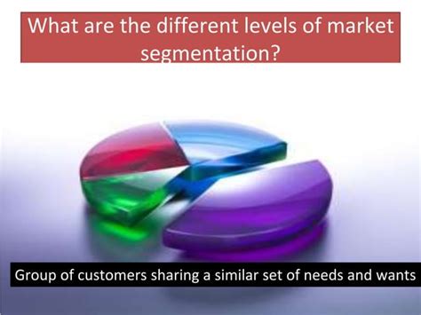 What Are The Different Levels Of Market Segmentation Ppt