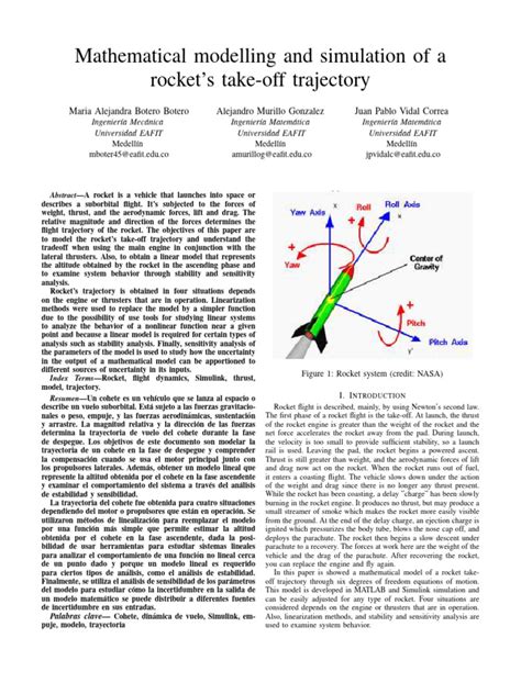 Rocket Trajectory Simulation Pdf Rocket Acceleration