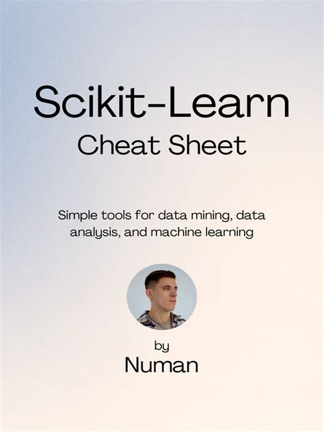 Skit Learn Cheatsheet Pdf Mean Squared Error Cross Validation Statistics