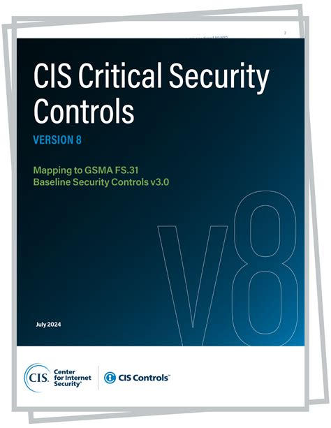 Cis Controls V81 Mapping To Gsma Fs31 Baseline Security Controls V30