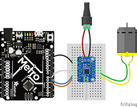 arduino dc motor adafruit drv8833 dc stepper motor driver breakout