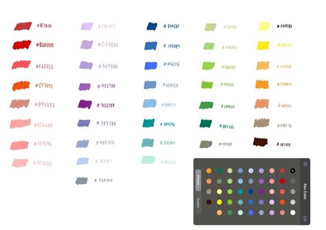 Hex Color Codes Hex Codes Cute Notes Good Notes Note Pen Palette Organizer Hex Color
