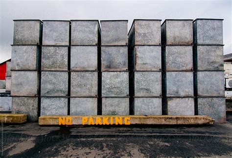 Industrial Storage Crates Stacked On Top Of One Another By Stocksy Contributor Margaret