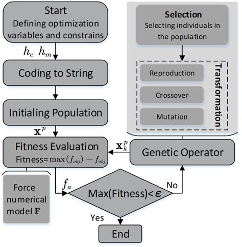 Flowchart Of The Ga In The Process Of Optimisation Download Scientific Diagram