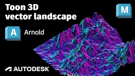 How To Create A Retro 3d Vector Landscape With Arnold Toon Shader Lesterbanks