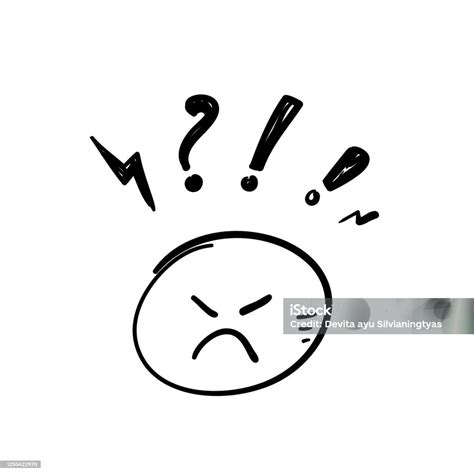 손으로 그린 부정적인 생각 나쁜 경험 피드백 불행한 클라이언트 어려운 고객 가난한 서비스 품질 화가 빨간 얼굴 미친 이모티콘
