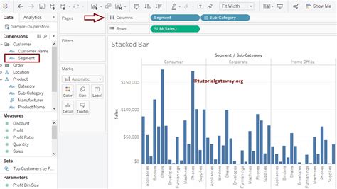 Stacked Bar Chart In Tableau