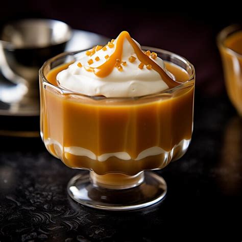 Premium Ai Image Butterscotch Pudding
