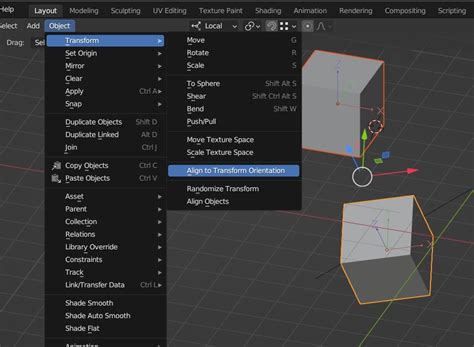 modeling how to match the local transforms to another object without