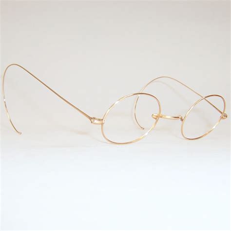 Edwardian Gold Filled Deep Oval Frame Dead Mens Spex