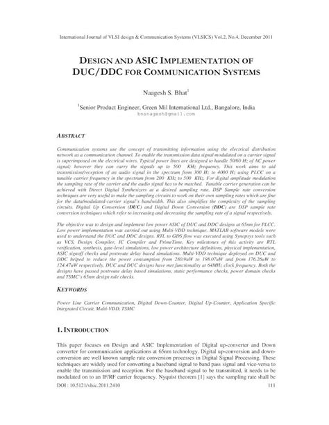 Pdf Design And Asic Implementation Of Ducddc For As Vcs Design