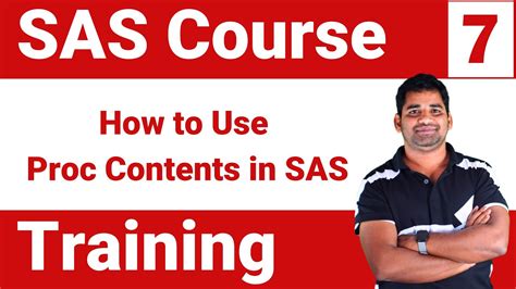 Sas Course Training Module 7 How To Use Proc Contents In Sas For