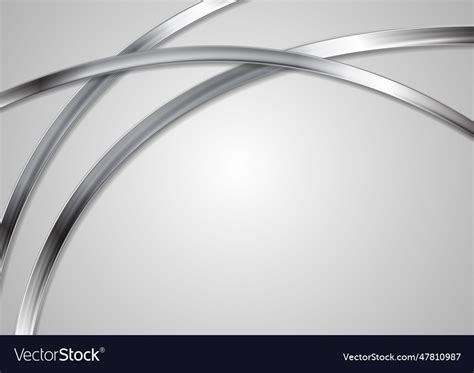 Abstract Metallic Waves Background Royalty Free Vector Image