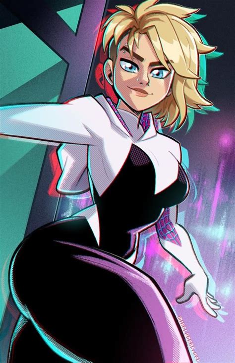 Gwen Pinup Spider Man Into The Spider Verse Spider Gwen Marvel Spider Gwen Spiderman Art
