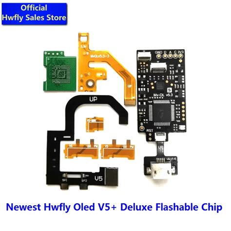 2023 Newest Hwfly Oled V5 Deluxe Support Oled Console Upgradable And Flashable Chip Original
