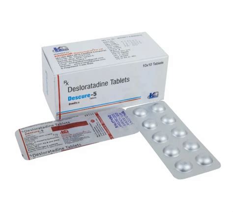 Desloratadine 5 Mg Tablets For Hospital At Rs 750 Box In Panchkula Id 2850342645262