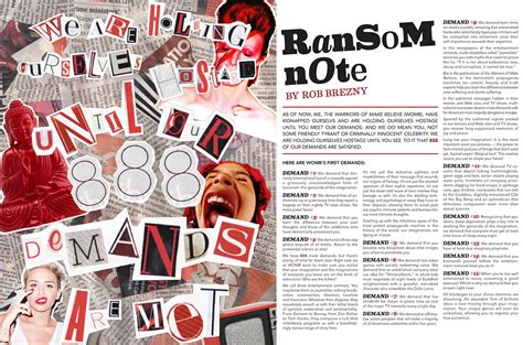 Ransom Note Behance