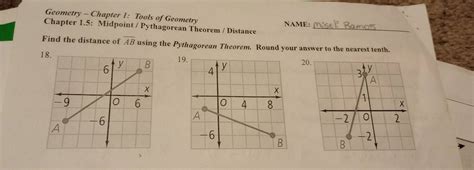 solved geometry chapter 1 tools of geometry name chapter 1 5