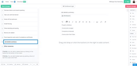 how does the text widget work process street help