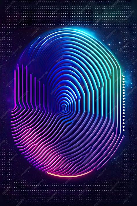 Fingerprint Scanning Cyber Security Concept Abstract Technology