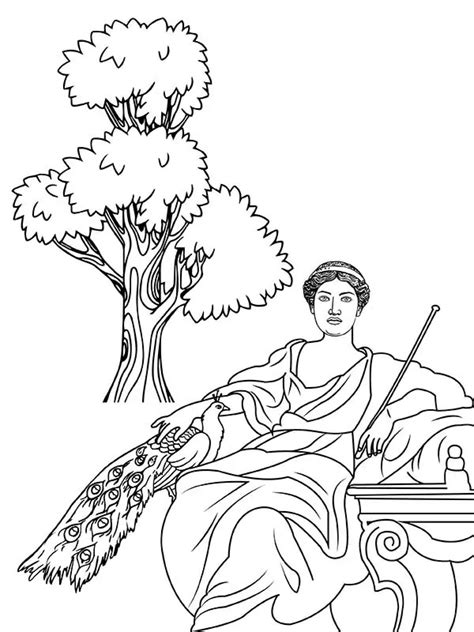 Hera Coloring Page