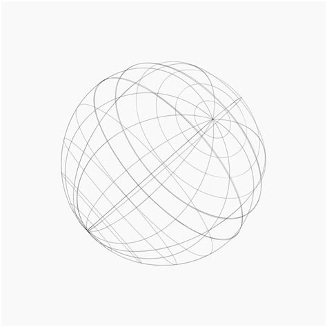 Premium Vector Single Black Wireframe Element