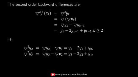 Interpolation I Finite Difference Operators Youtube