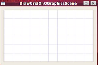 Draw Grid On QGraphicsScene