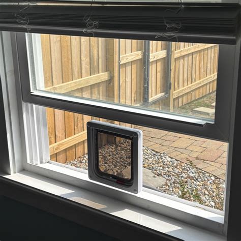 Cat Door For Windows Cat Flap Window Insert Habitat Haven