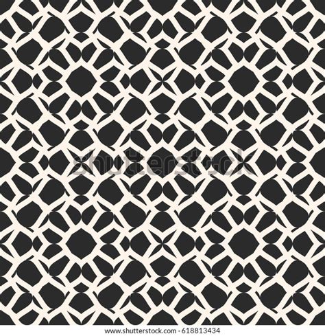 Vector Seamless Pattern Monochrome Ornamental Texture Stock Vector Royalty Free 618813434
