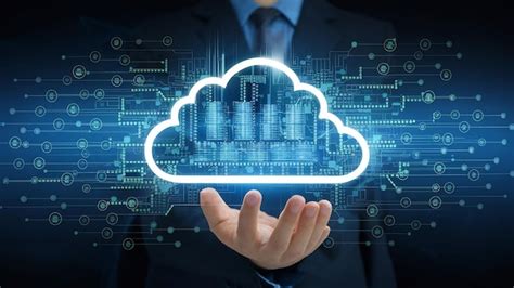 Premium Photo Cloud Computing Technology And Online Data Storage For