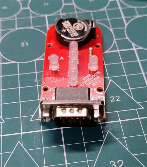 Tester do joysticków Commodore Atari układ zmontowany